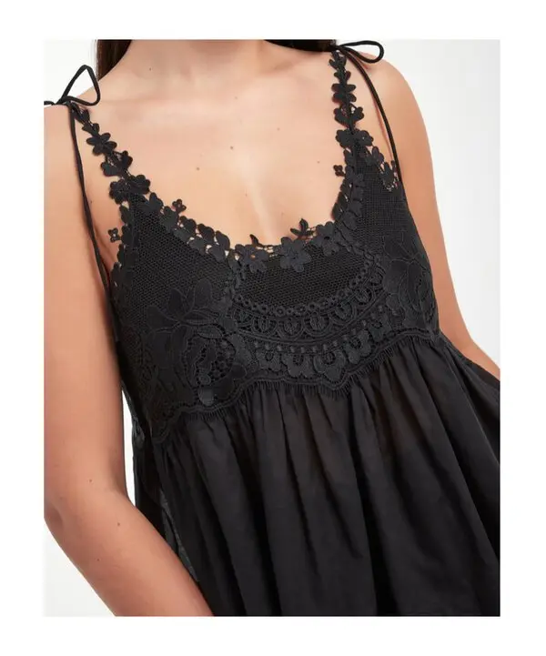 TWINSET Lace Embroidered Ruffled Top