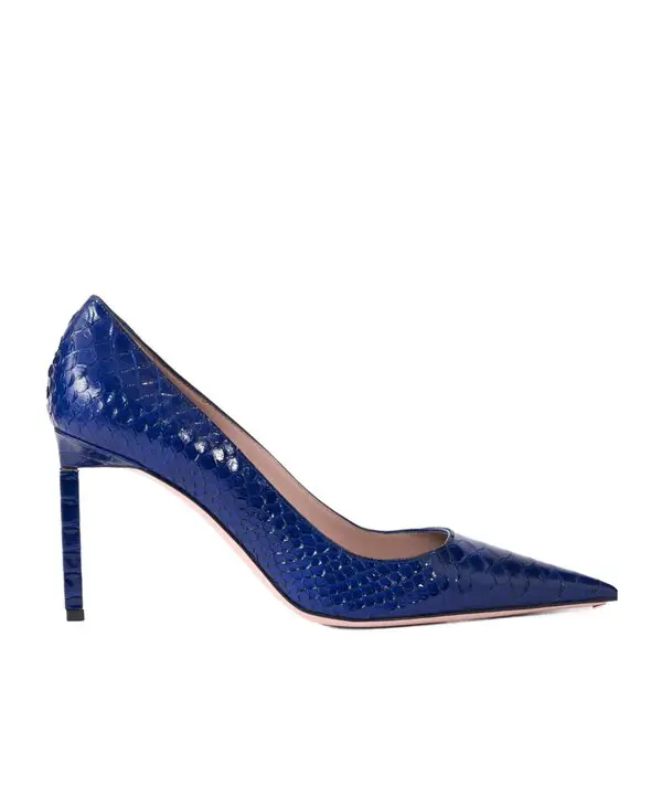 TOM FORD Snake-effect Leather Pumps