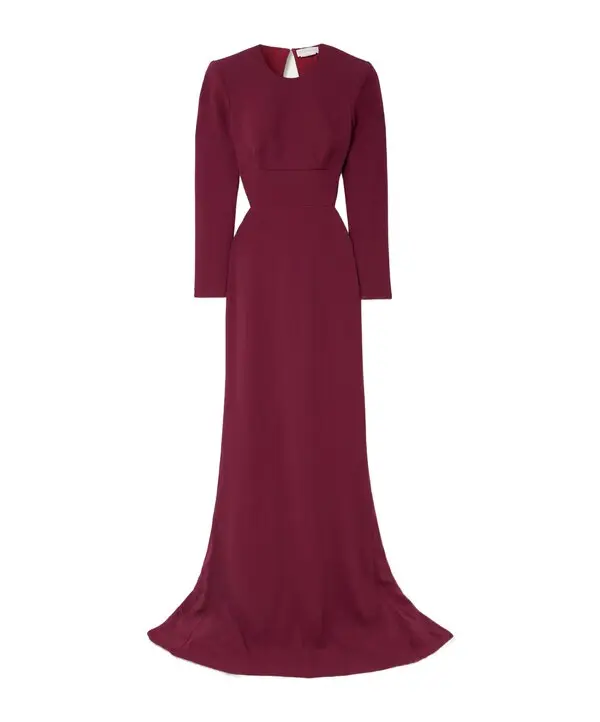 Stella McCartney Open-back Cady Gown - Red