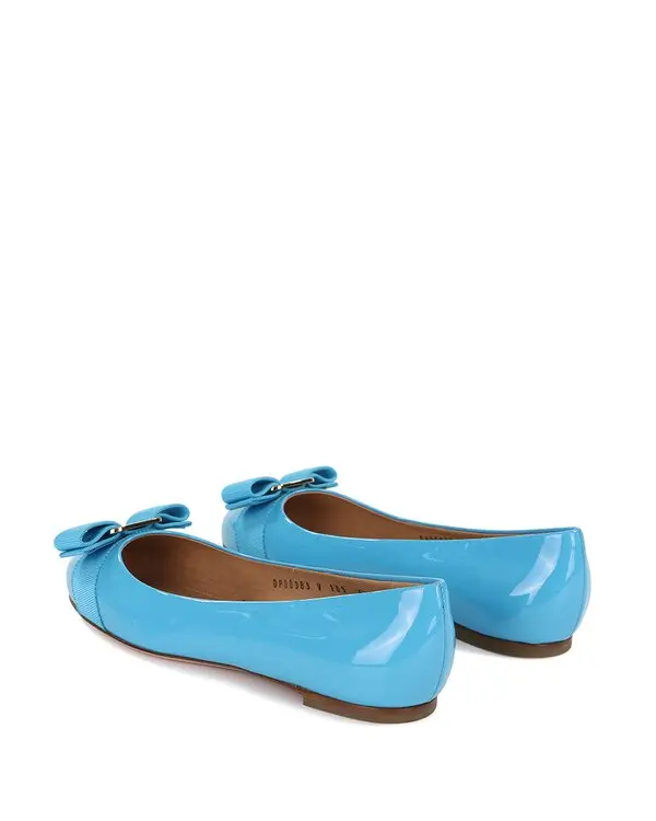 FERRAGAMO Bow Detail Flats - Blue