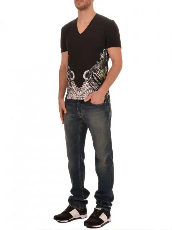 Just Cavalli Printed T-shirt - Black