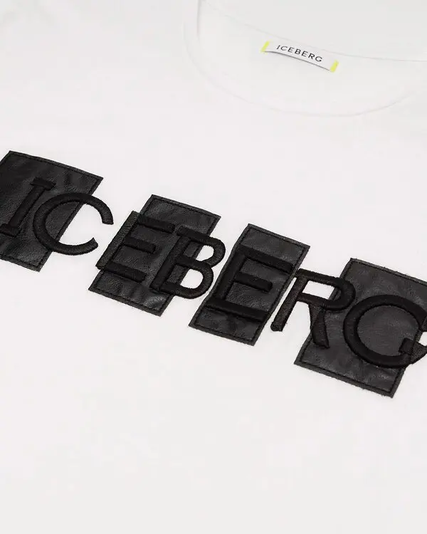 Iceberg Round Collar Logo T-shirt
