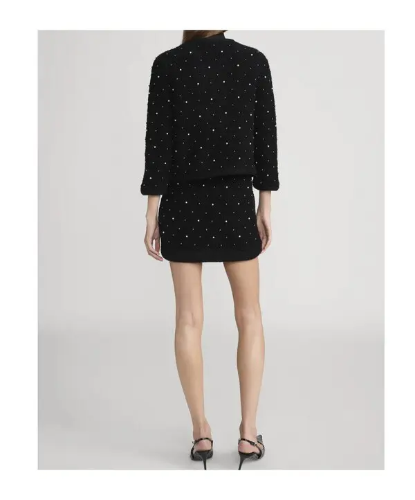 FRAME Beaded Knitted Cardigan