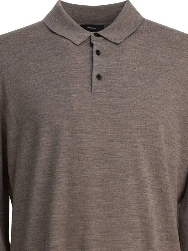 Vince Buttoned Polo Shirt - Gray