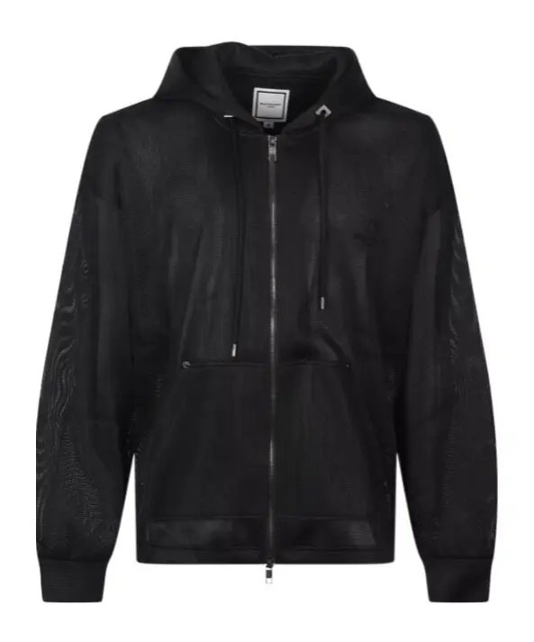 WOOYOUNGMI Zip-up Mesh Hoodie