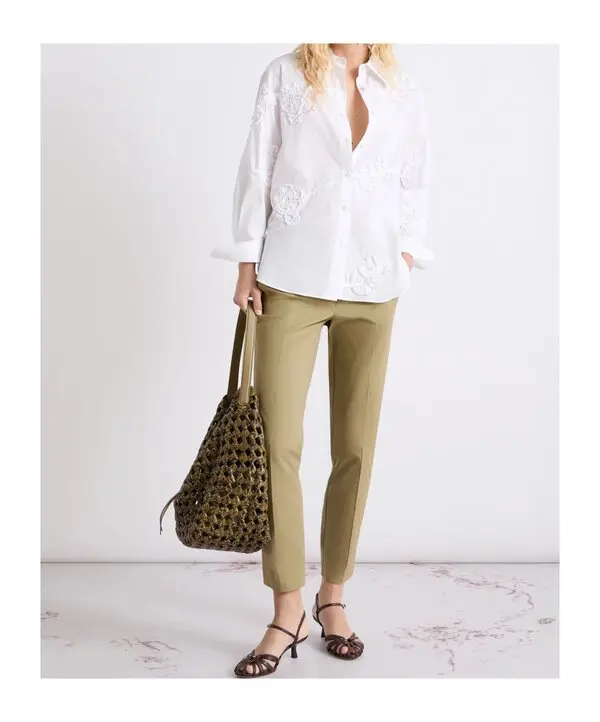 Marella Stretch Poplin Trousers