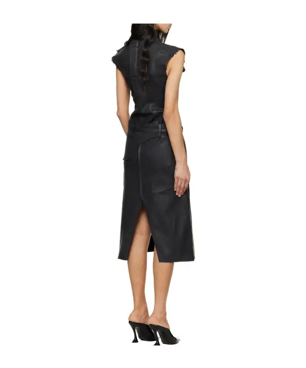 Ottolinger Glazed Denim Belted Dress