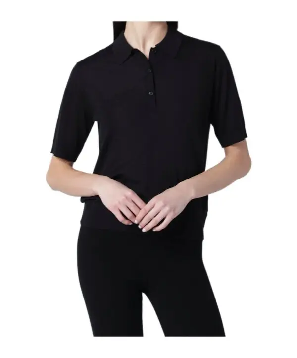 Loulou De Saison Migo Fluid Cashmere Polo - Black