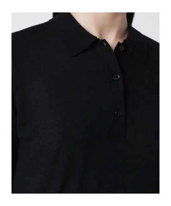 Loulou De Saison Migo Fluid Cashmere Polo - Black