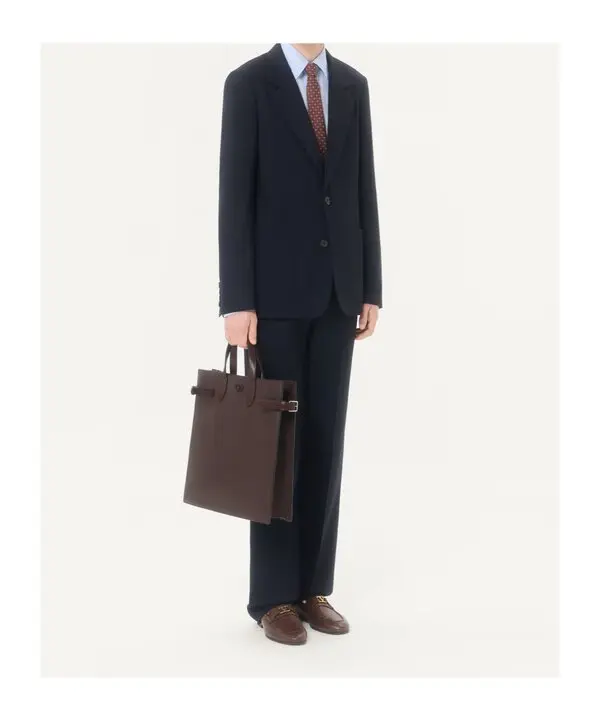 Valentino Garavani Single-breasted Natté Wool Jacket