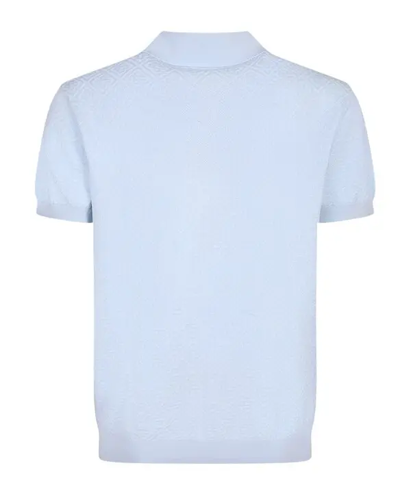 Casablanca Monogram Knit Polo Shirt