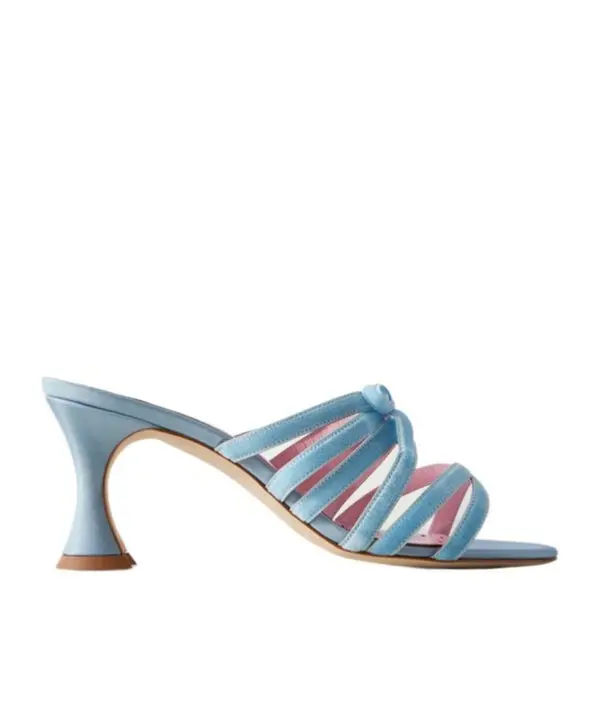 Manolo Blahnik Strappy Bow Detail Mules