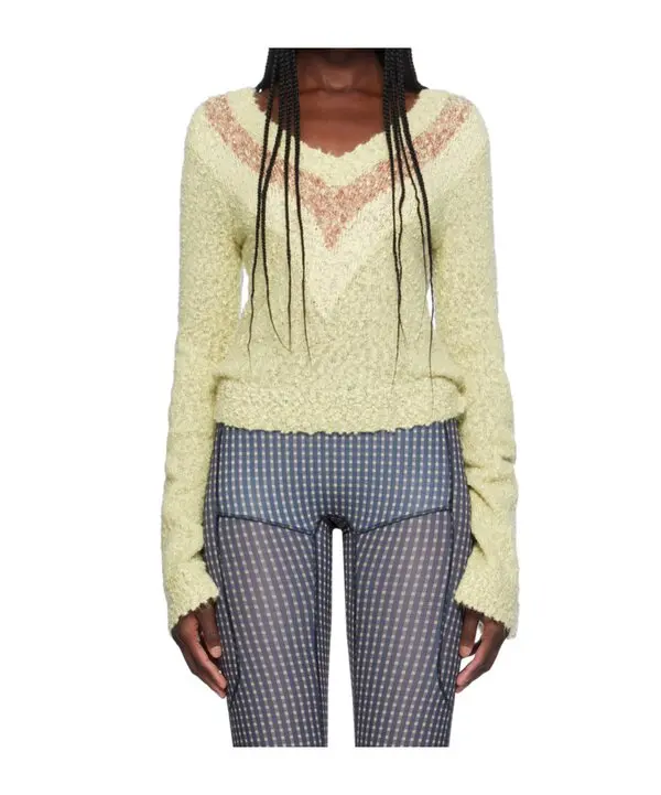 KNWLS Striped V-neck Sweater