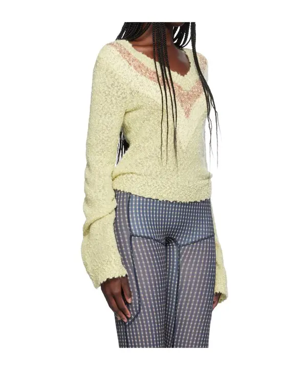 KNWLS Striped V-neck Sweater