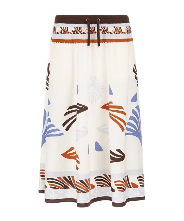 Herno Midi Skirt With Abstract Print - Multi-color