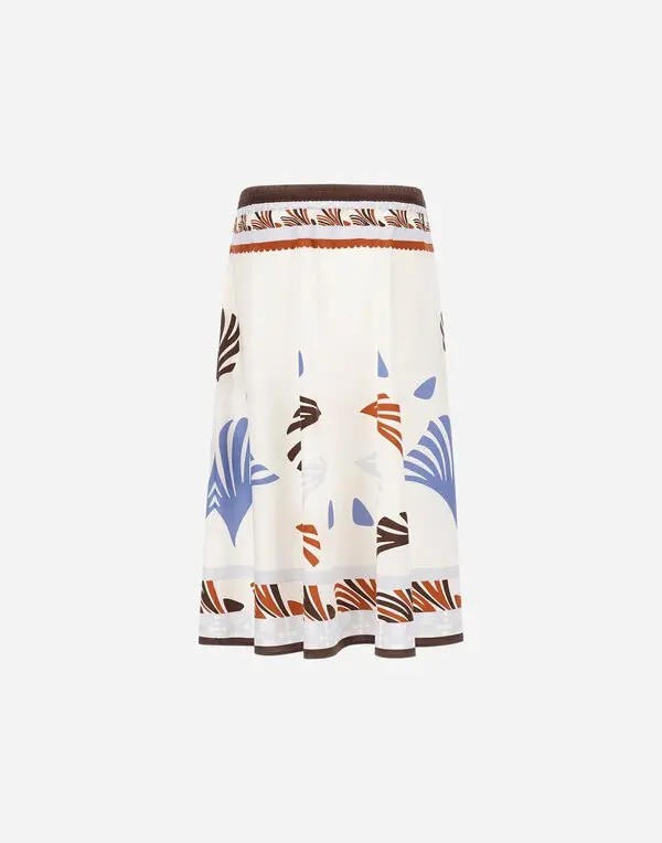 Herno Midi Skirt With Abstract Print