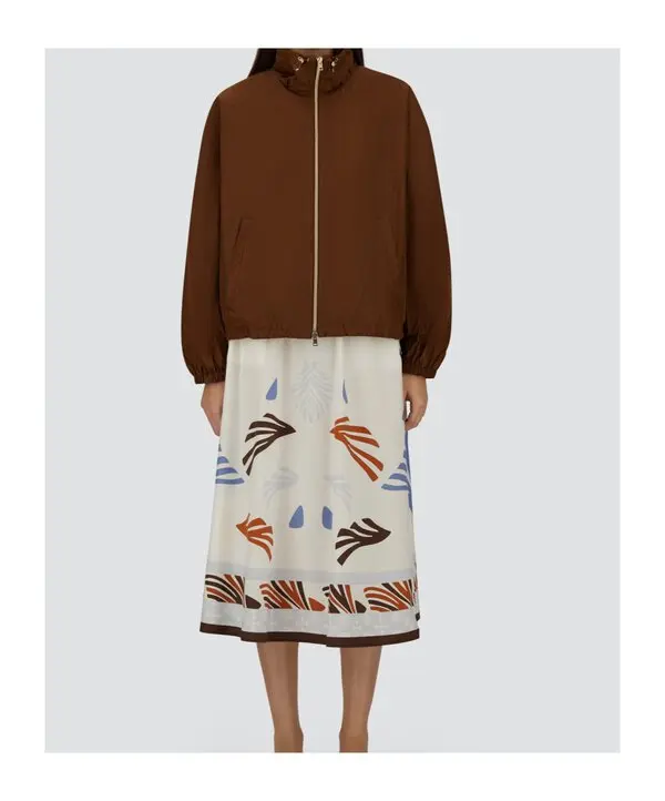 Herno Midi Skirt With Abstract Print