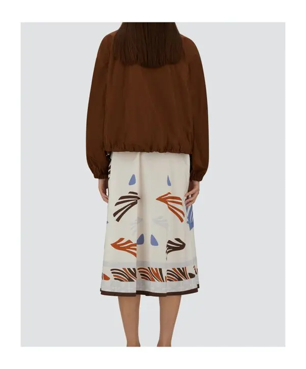 Herno Midi Skirt With Abstract Print