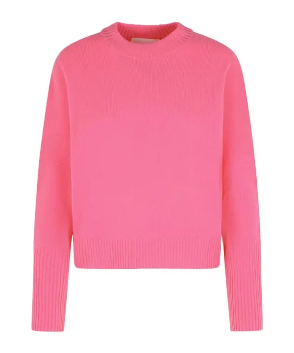 Closed Ribbed Crew Neck Sweater