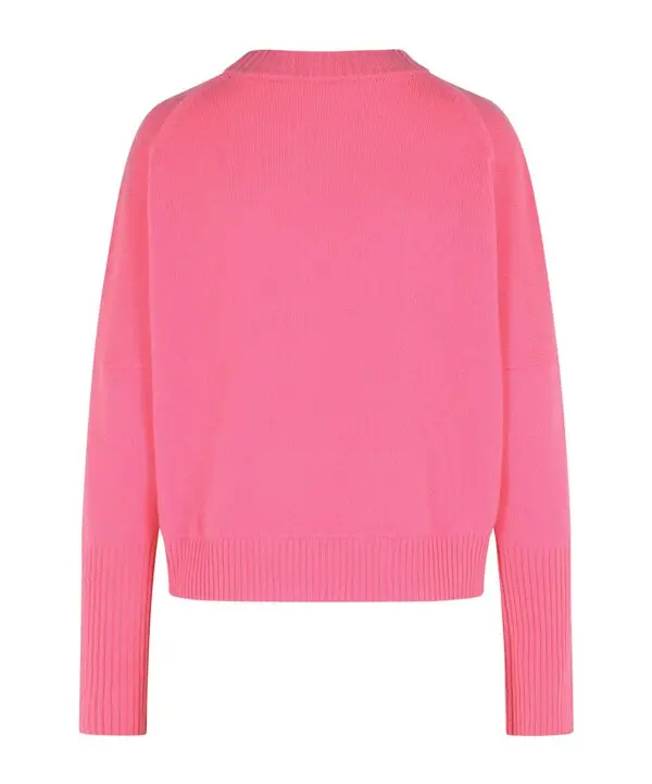 Closed Ribbed Crew Neck Sweater