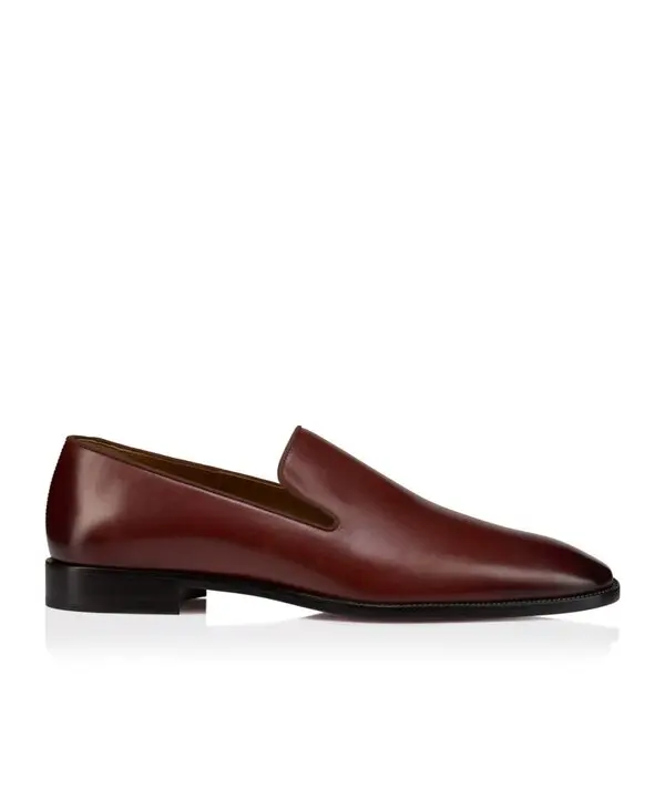 CHRISTIAN LOUBOUTIN Danny Flex Leather Loafers - Brown