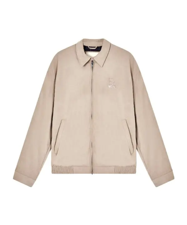 Emporio Armani Logo Zip Jacket - Light Brown