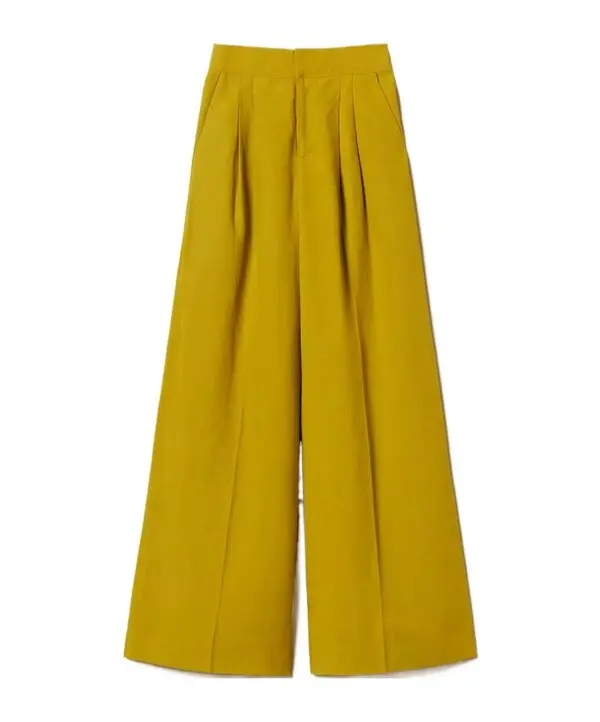 TWINSET Wide Leg Trousers - Brown