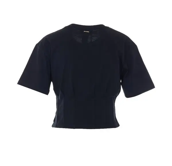 TWINSET Zip-detail Cropped T-shirt