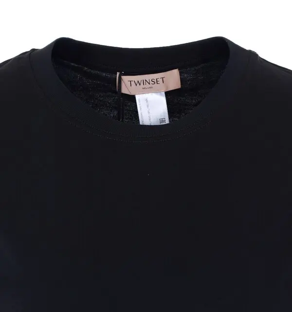 TWINSET Zip-detail Cropped T-shirt