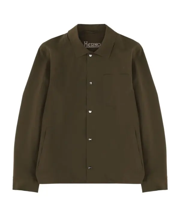 Herno Long-sleeved Buttoned Shirt - Green