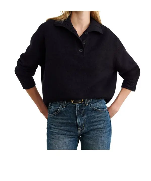 NILI LOTAN Renata Cashmere Sweater - Black