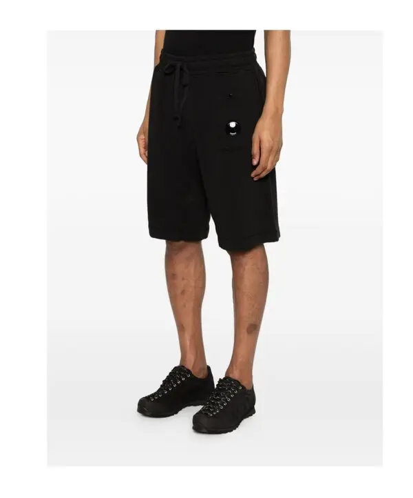 C.P. COMPANY Lens Pocket Shorts - Black