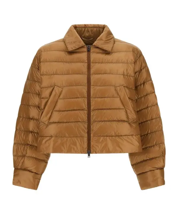 Herno Boxy Quilted Down Jacket - Camel