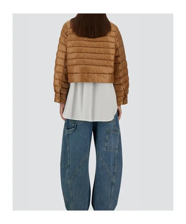 Herno Boxy Quilted Down Jacket - Camel