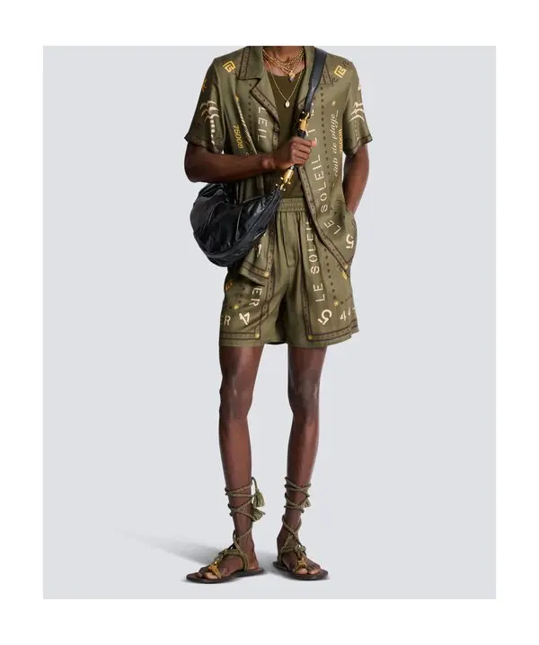 Balmain Graphic Print Shorts