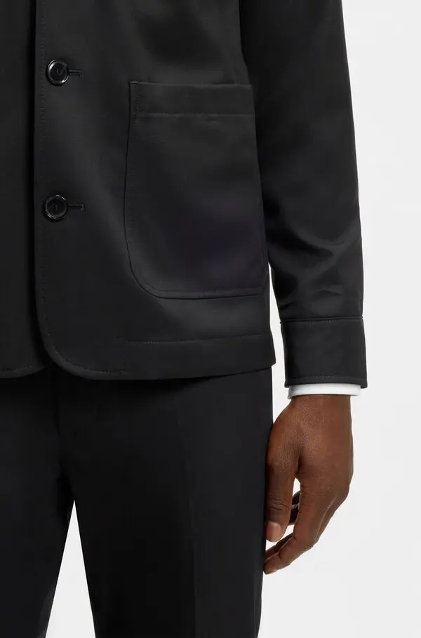 Hugo Boss Buttoned Patch-pocket Jacket