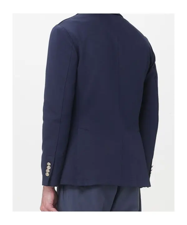 Eleventy Button Blazer - Blue