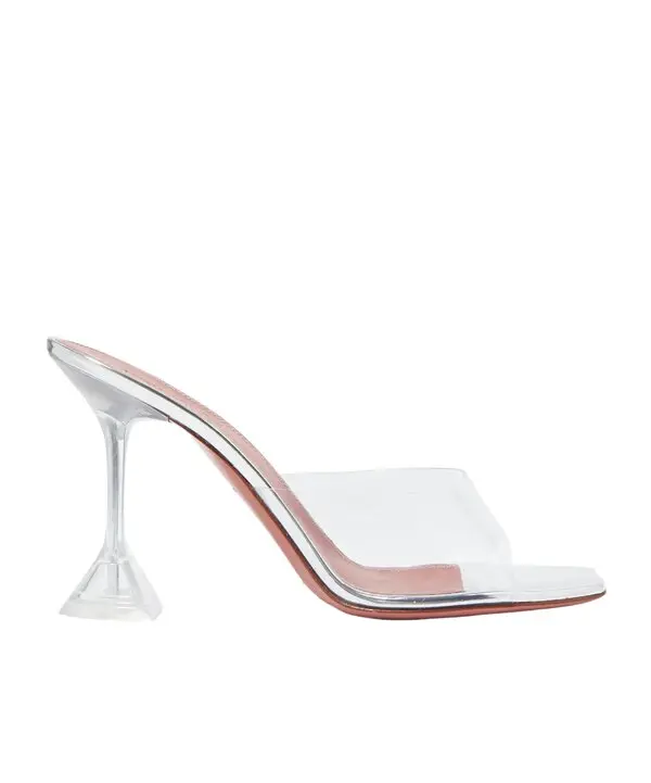 Amina Muaddi Lupita Pvc And Leather Mules