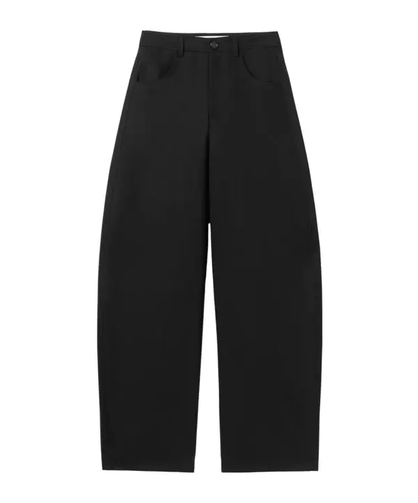 Séfr Curved Leg Trousers With Belt Loops