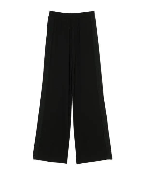 TWINSET Crêpe De Chine Trousers With Lace Details