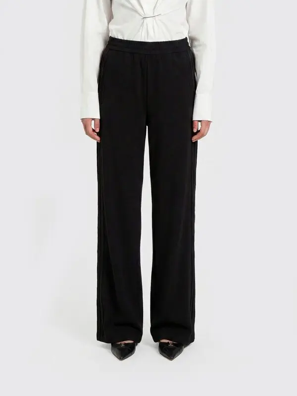 TWINSET Crêpe De Chine Trousers With Lace Details