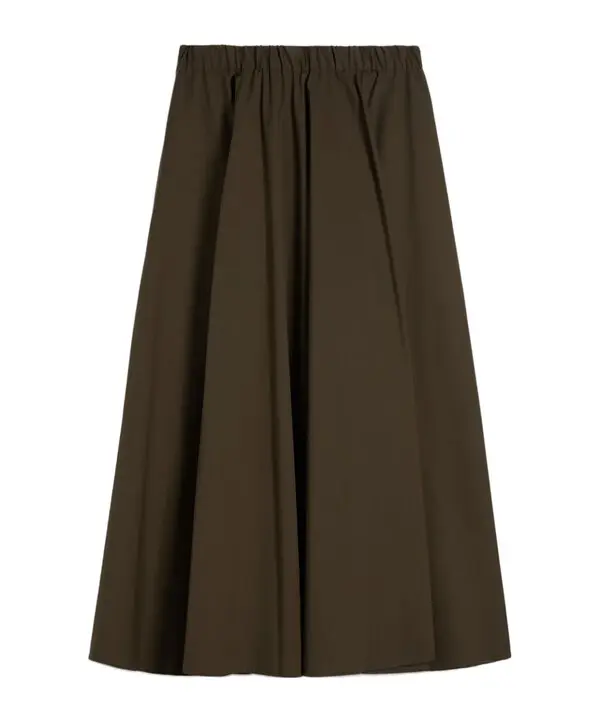 Aspesi Pleated Stretch Poplin Skirt