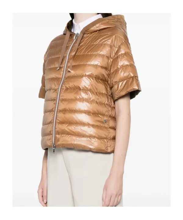 Herno Short Sleeves Down Jacket - Nude