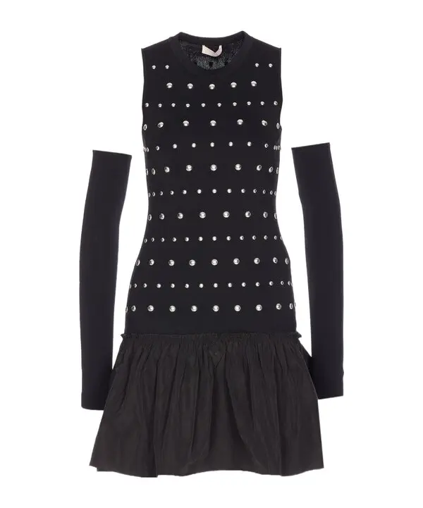 Liu Jo Crewneck Embellished Dress