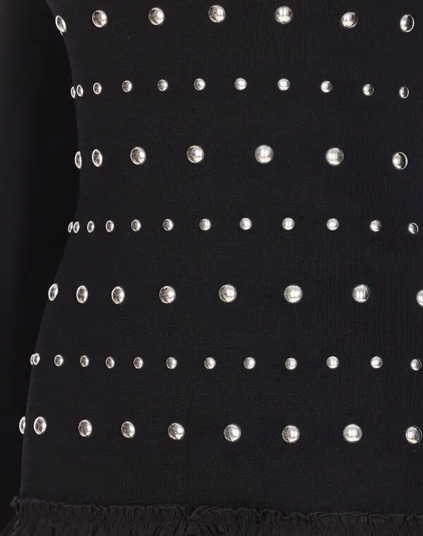 Liu Jo Crewneck Embellished Dress