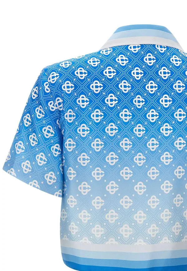 Casablanca Knotted Cropped Shirt