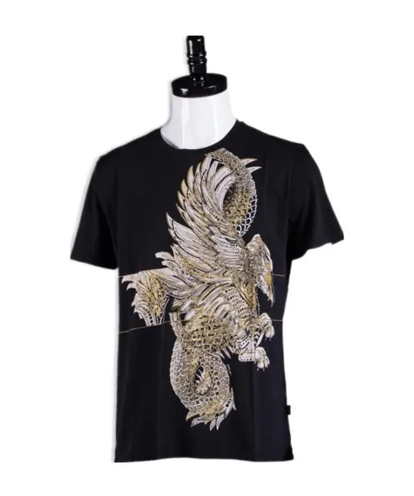 Just Cavalli Logo Printed T-shirt - Black