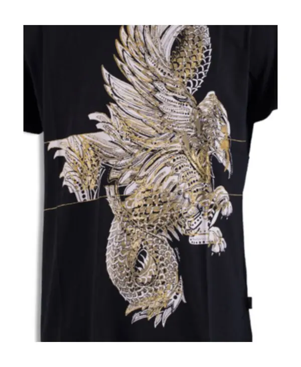 Just Cavalli Logo Printed T-shirt - Black