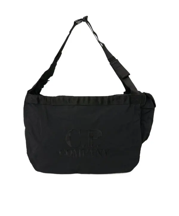 C.P. COMPANY Logo Detailed Shoulder Bag - Black
