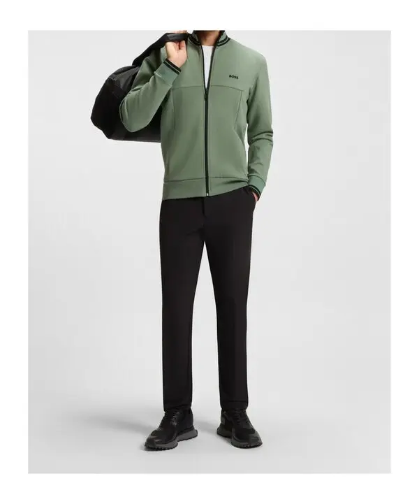 Hugo Boss Boss Zip Up Sweatshirt With Logo Detail